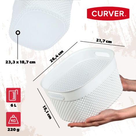 Curver Filo container made from recycled plastic, 6L, white