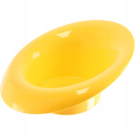 KADAX Ikebana plastic flower pot, flower bowl, slanted, 11 cm, yellow