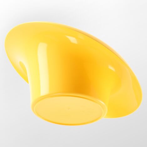 KADAX Ikebana plastic flower pot, flower bowl, slanted, 11 cm, yellow