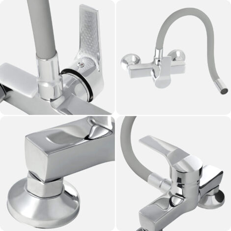 Gospo kitchen faucet, chrome tap in 3 color variations, mixer tap with ...