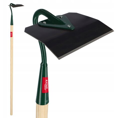 KADAX hoe, metal garden hoe, weed hoe with wooden handle, 14cm
