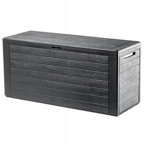 KADAX garden storage box, plastic storage box, 280L, anthracite
