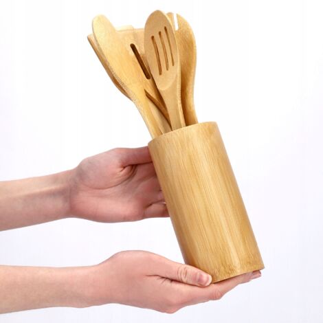 RAVI kitchen utensils, kitchen helpers made of bamboo wood, utensil set ...