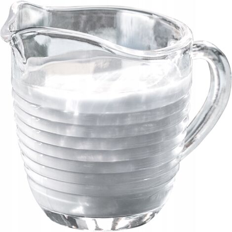 KADAX Glass Milk Jug, Milk Pitcher with Handle, Cream Jug, Pitcher, 200 ml