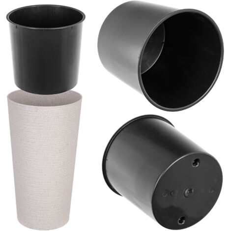 KADAX Plant Pot Insert, Black Plastic Plant Insert, Plastic Insert for ...