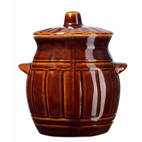 KADAX stoneware pot with lid, ceramic fermentation pot, pickling pot ...