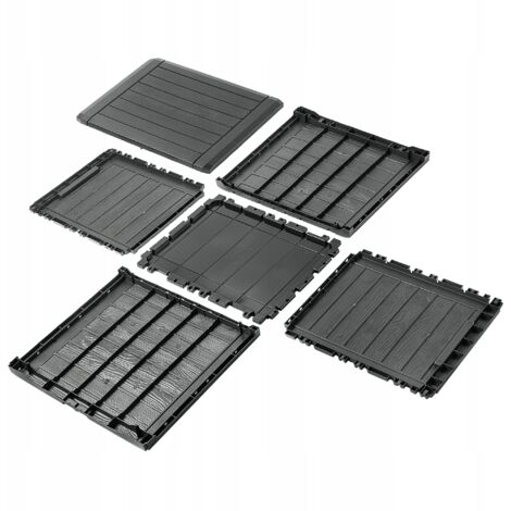 KADAX garden storage box, plastic storage box, 140L, anthracite
