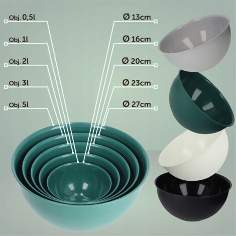 KADAX plastic bowl, salad bowl, stackable mixing bowl, plastic bowl ...