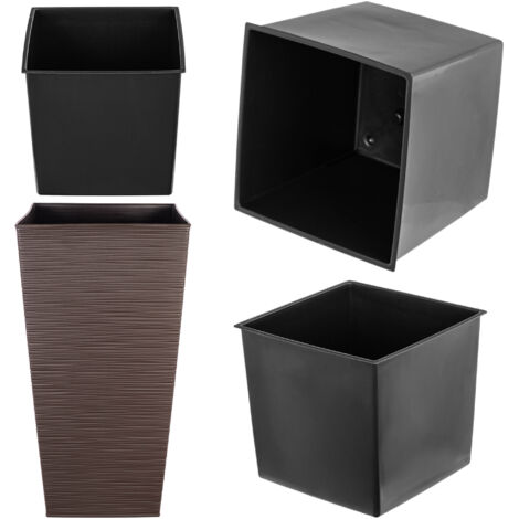 KADAX Plant Pot Insert, Black Plastic Plant Insert, Plastic Insert for ...