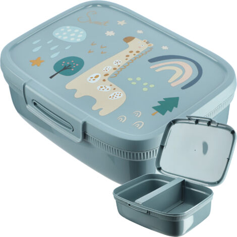 Curver Snap Box Container with Divider, 1.8L, Blue