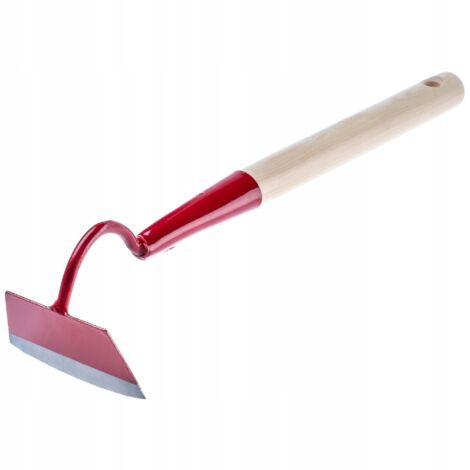 KADAX metal garden hoe with wooden handle, trapezoidal shape, 10 cm ...