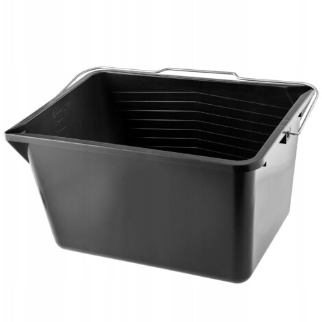 KADAX paint bucket, square plastic paint bucket with metal handle,