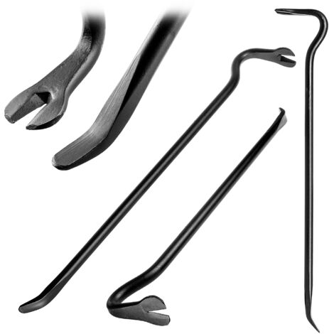 KADAX steel crowbar, pry bar with claw and wide blade, 70 cm