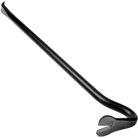 KADAX steel crowbar, pry bar with claw and wide blade, 70 cm
