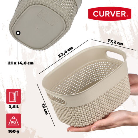 Curver Filo Recycled Plastic Container 3.5 l, Beige
