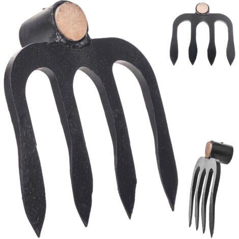 KADAX four-tooth hoe made of forged steel 15x17cm without handle