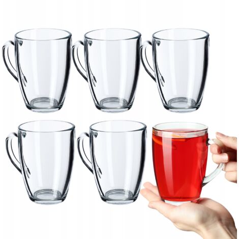 KADAX Tea Glasses, Water Glasses with Handles, Glass Cups, Juice ...