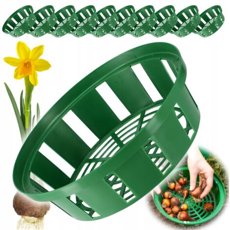 KADAX 10-piece set of plastic flower bulb baskets - 2 shapes - for ...