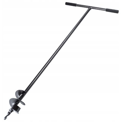 KADAX Hand Earth Auger, Metal Earth Auger, Post Hole Digger, 10 cm
