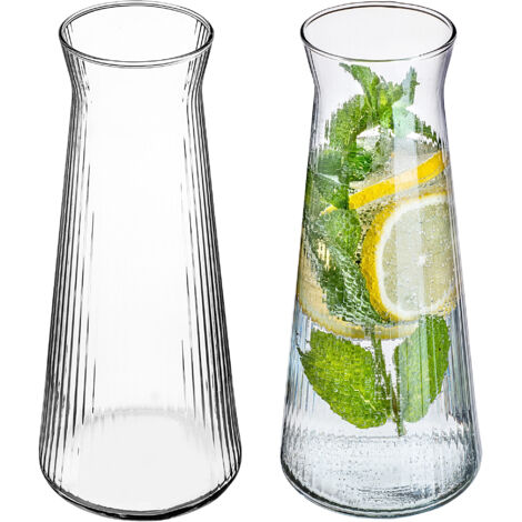 KADAX Glass Carafe, Glass Water Carafe, Dishwasher-Safe Beverage Carafe