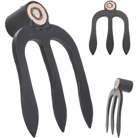 KADAX three-tooth hoe made of forged steel 15x12cm without handle