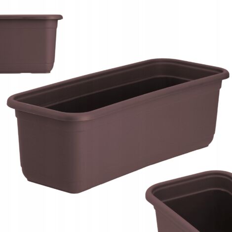 KADAX plastic balcony planter, 40 cm, brown