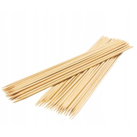 RAVI Shashlik Sticks, 50 pieces, 25cm length, pointed at one end ...