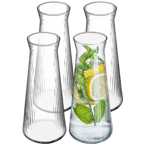 KADAX Glass Carafe, Glass Water Carafe, Dishwasher-Safe Beverage Carafe