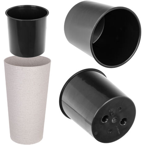 KADAX Plant Pot Insert, Black Plastic Plant Insert, Plastic Insert for ...