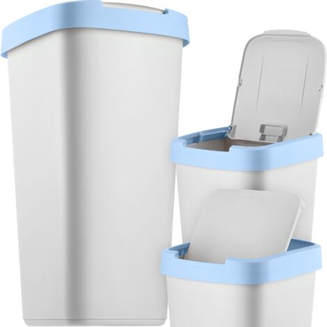 KADAX waste bin, 25 liters, with swing lid, for recycling, plastic ...