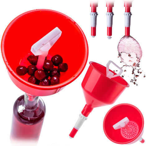 KADAX filling funnel with sieve & stopper valve, semi-automatic plastic ...
