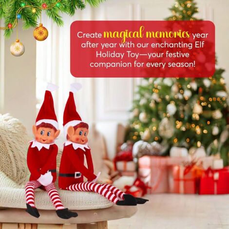 Xmas Elf Soft Toy Smiley Face Elf Corner