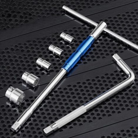 Clé hexagonale coulissante professionnelle en T avec extrémités ...