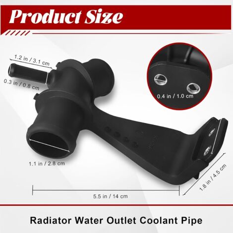 Engine Radiator Water Outlet Coolant Pipe Thermostat Housing Connector ...