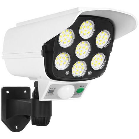 Lampe Solaire Caméra de Surveillance Factice Camera Extérieur ...