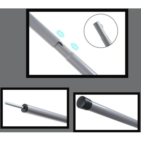 Poteau pour Toile ombrage Aluminium mât de Fixation pour Voile D ...
