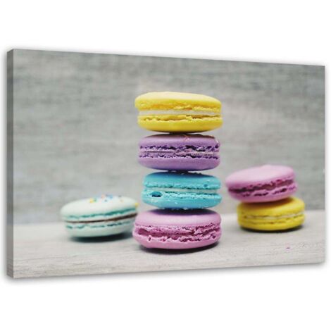 Tableau sur toile Macaron coloré 60x40