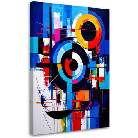 Tableau déco Roues abstraites comme peintes 40x60