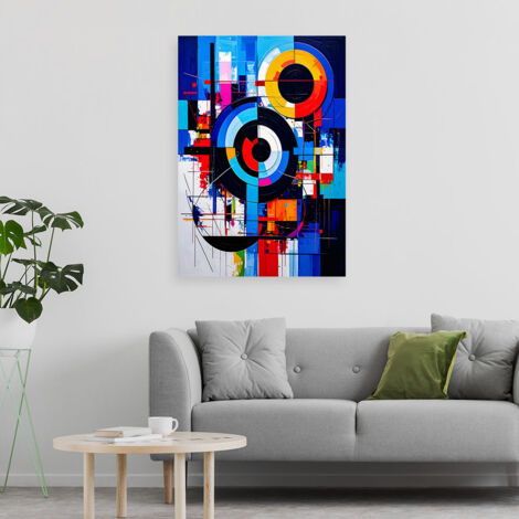 Tableau déco Roues abstraites comme peintes 40x60
