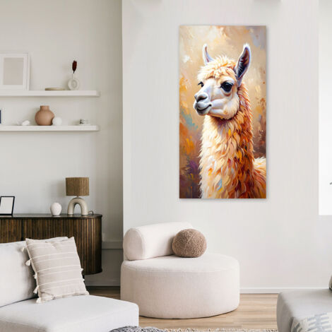 Tableaux Lama animal 40x80