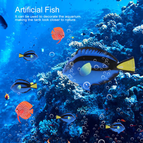 Poisson lumineux artificiel drôle - Décoration aquarium poisson ...