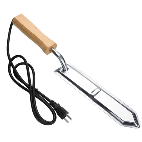 Couteau à désoperculer chauffant apiculture lame inox manche bois 110V ...