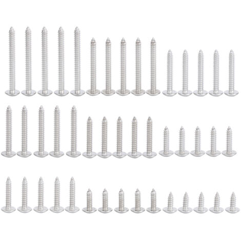 45 Vis autotaraudeuse à tête ovale cruciforme en acier inoxydable 304 ...