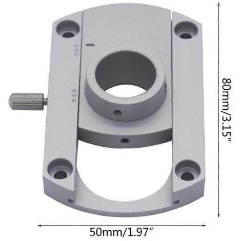 Fixation audio aluminium ultra robuste et son perçage précis 20 mm ...