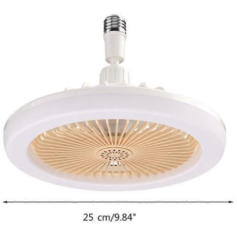 Plafonnier ventilateur LED salon chambre avec télécommande design 30W ...