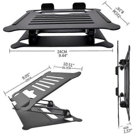 Support PC portable anti surchauffe réglable contre mal de dos ...