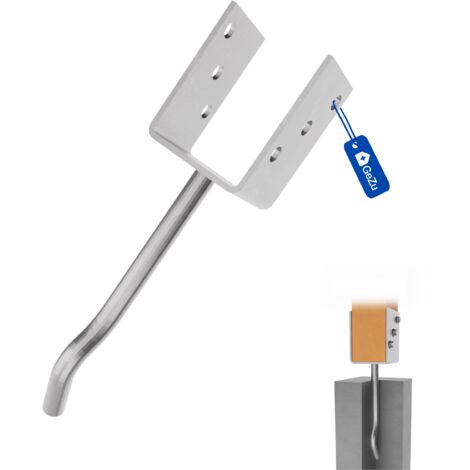 Fixation de clôture extérieure avec support en U GeZu Impex de 121mm ...