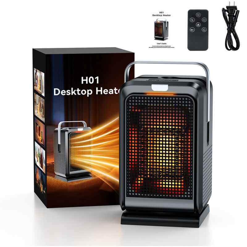 Ventilateur chaud de bureau petit chauffage portable domestique chaud ...