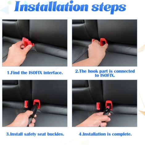 2 Pièces Systèmes De Fixation Pour Sièges Auto Universel, Kit De ...