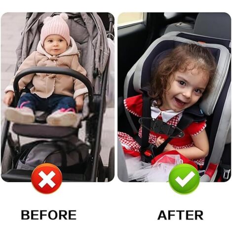 Clip de Sangle Enfant Auto,2 PCS Clip Securite Siege Auto Bebe Chest ...